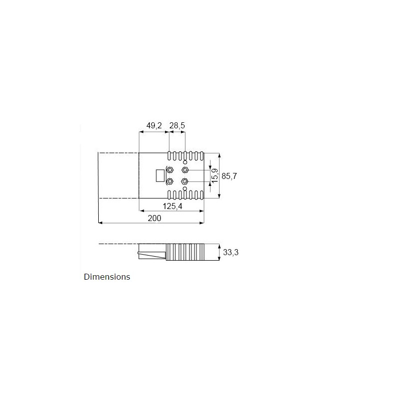 Connecteur batterie - CBX350 - SBX350 - SA350 - 24V - 70mm²