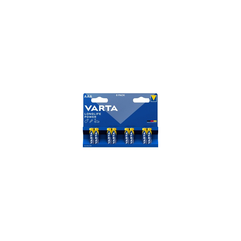 Piles AAA / LR3 Varta Longlife Power - Lot de 8
