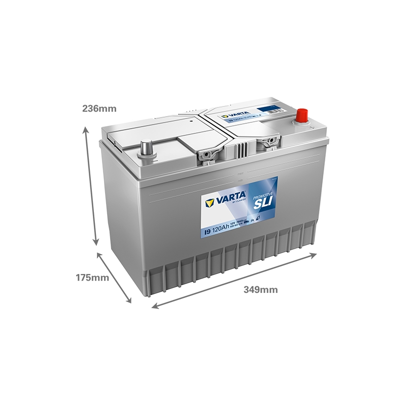 Batterie Démarrage Varta I9 12V 120Ah 780A