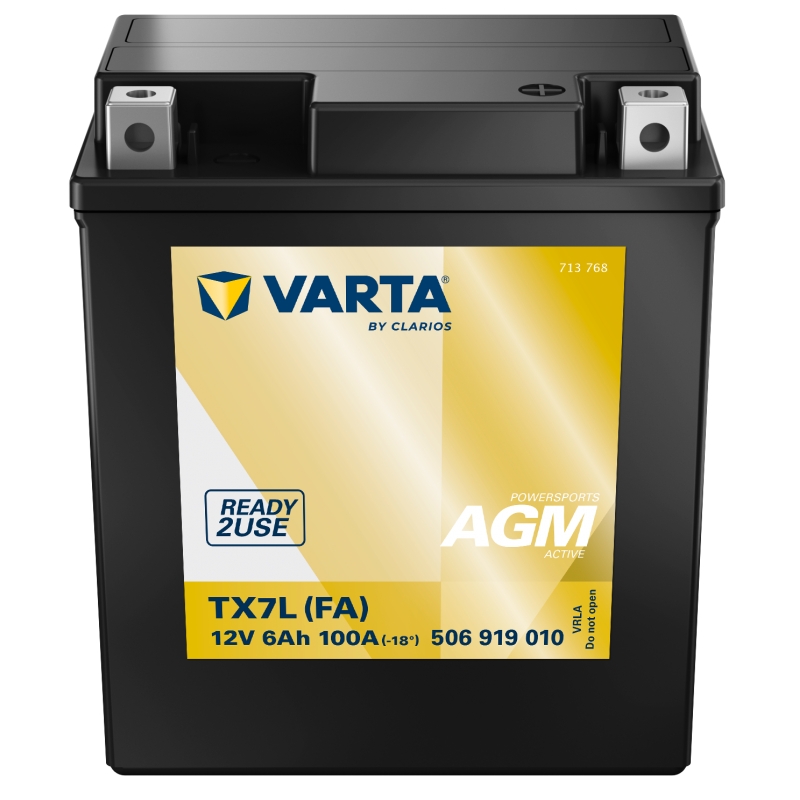 Batterie Démarrage Varta TX7L 12V 6Ah 100A