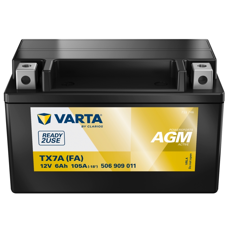 Batterie de démarrage Varta TX7A 12V 6Ah 105A